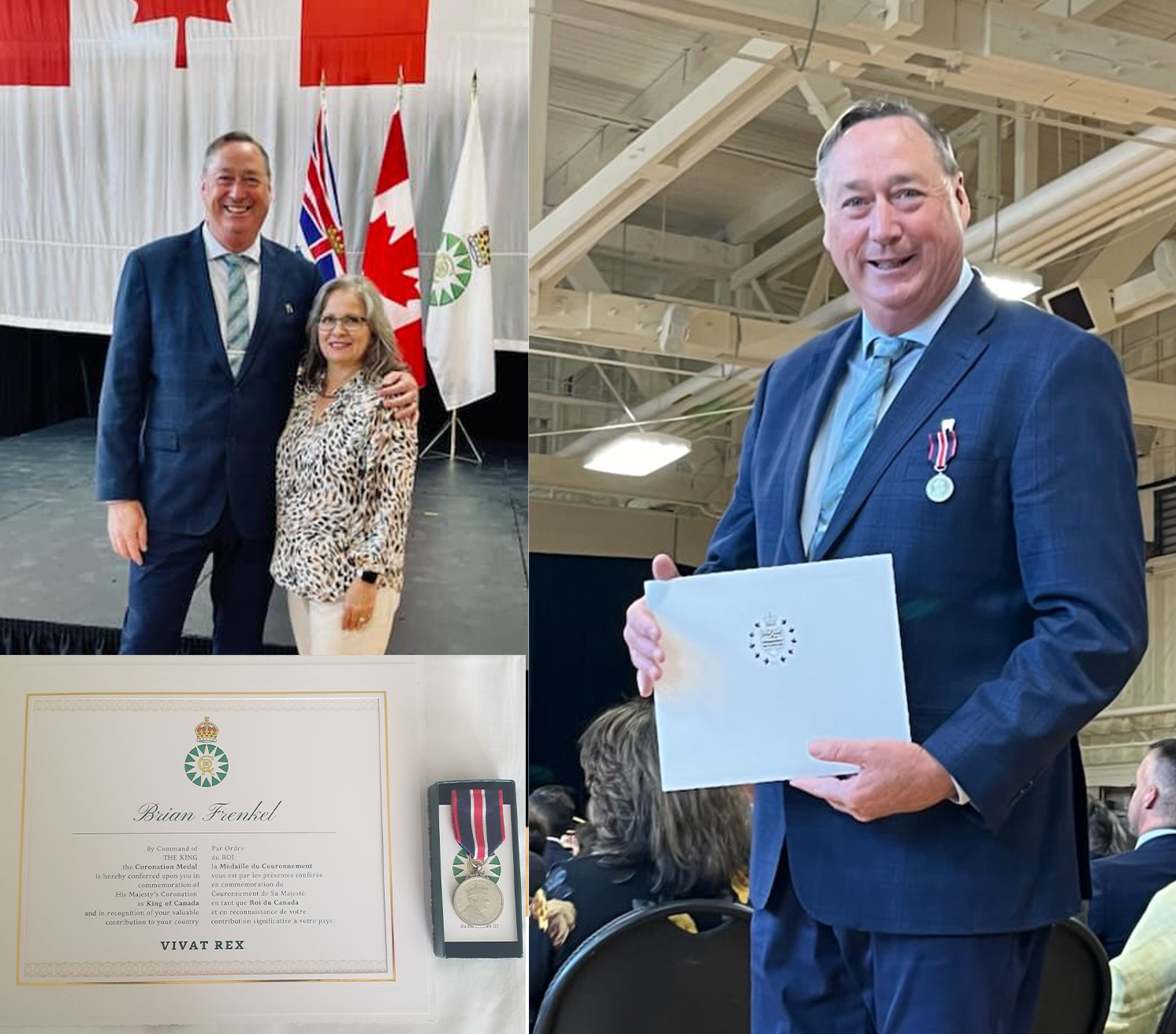 Former UBCM President Brian Frenkel awarded King Charles III Coronation ...