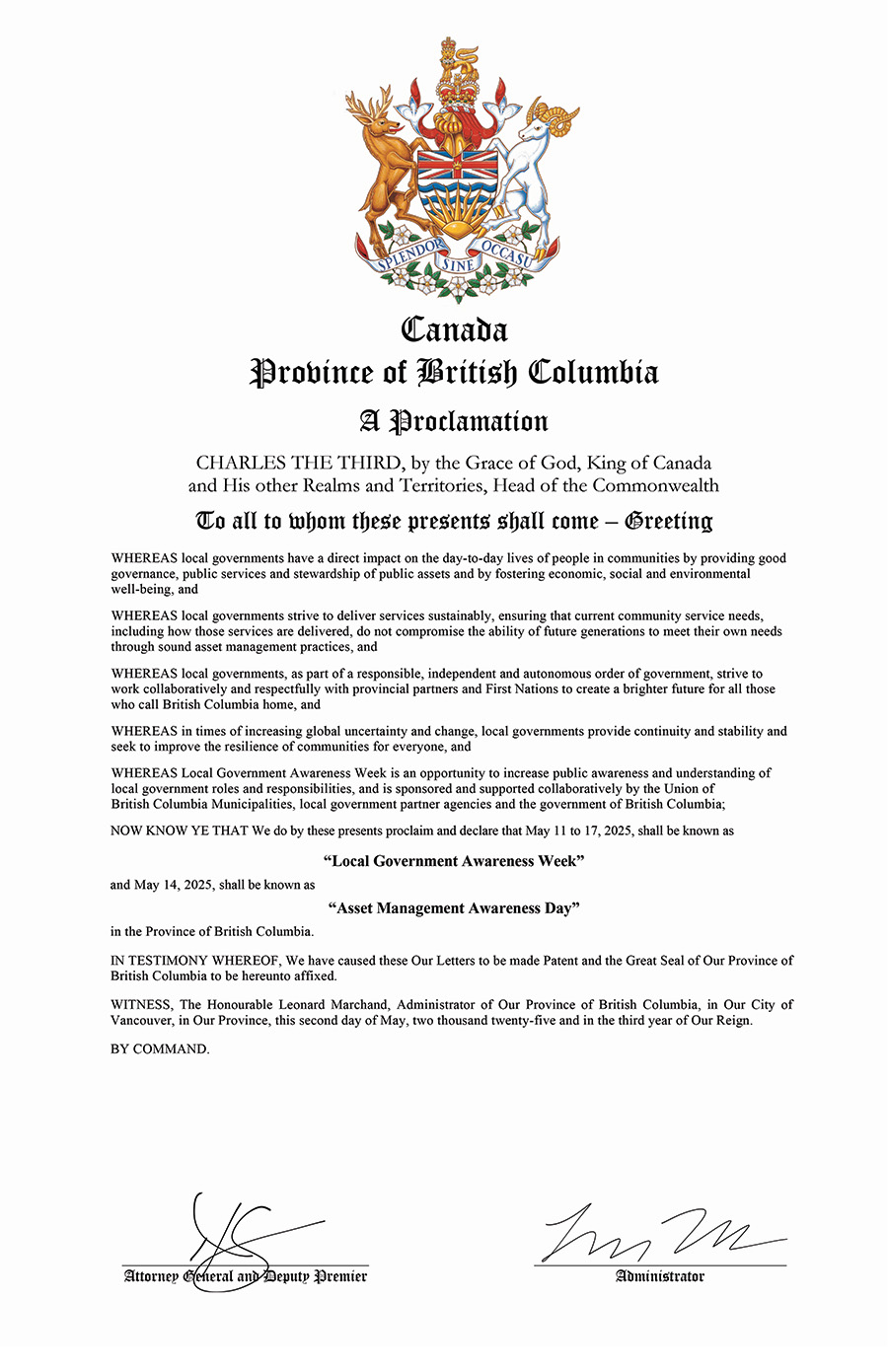 Local Government Awareness Week | Union of BC Municipalities